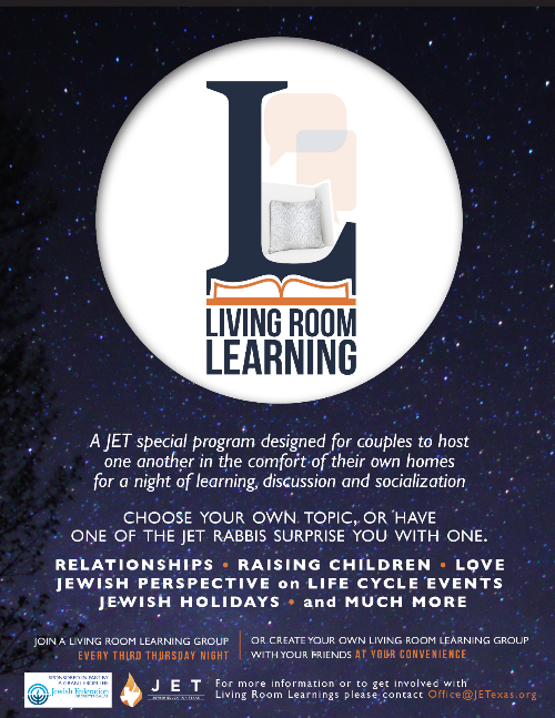 living room learning flyer | JET