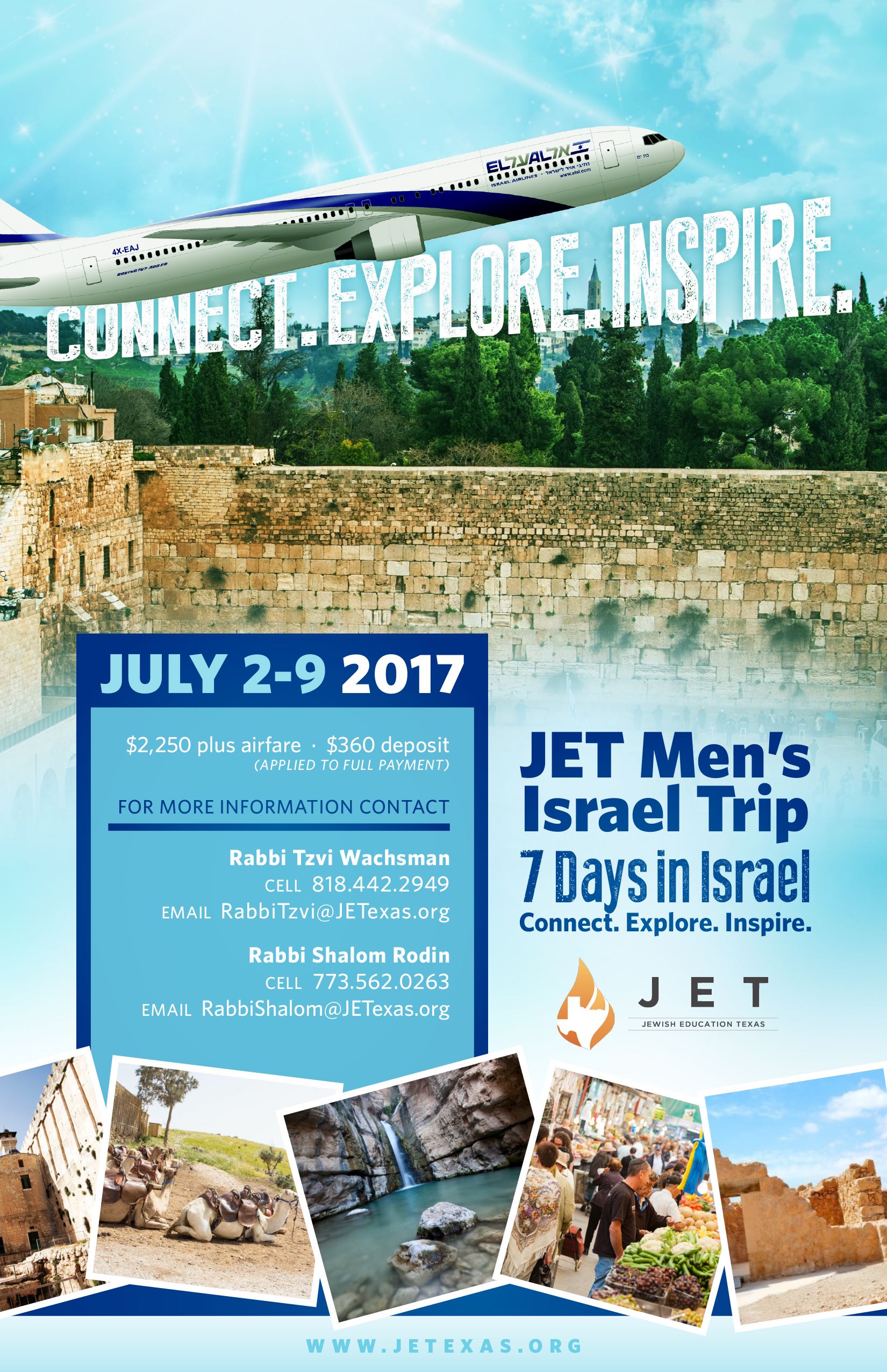 JET Mens Israel Trip Flyer | JET
